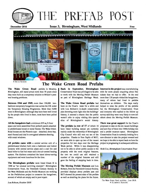 Prefab Post Issue 3 | Memories | Prefab Museum